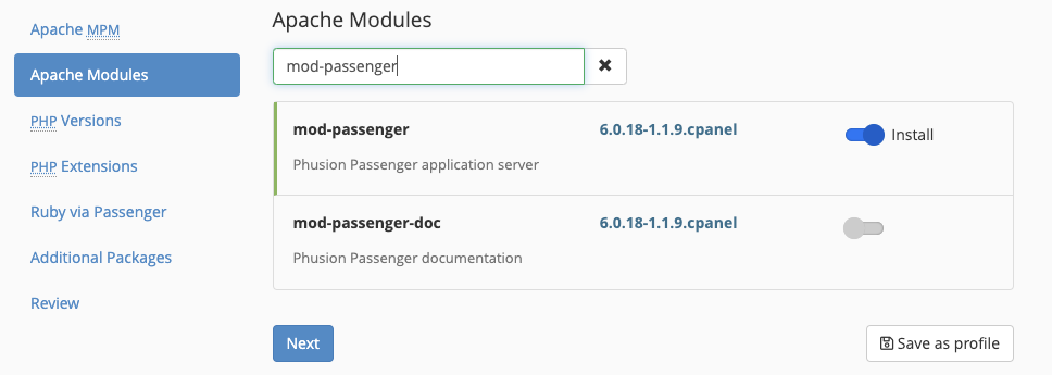 How To Install Nodejs Using The Whm Interface Cpanel